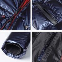 China Icebear Bio Down Coat Men's Heavy Jacket with Stand Collar Hood Polyester Lining 68-71cm Sleeve for sale