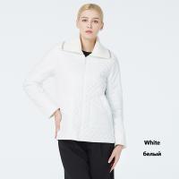 China Lightweight Cotton Women's Jacket with Cinched Waist - 65-71cm Length, 98-114cm Bust, White/Light Purple/Black for sale