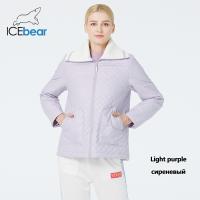 China Lightweight Cotton Women's Jacket with Cinched Waist - 65-71cm Length, 98-114cm Bust, White/Light Purple/Black for sale