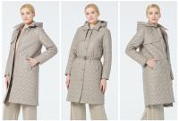 China Beige Mid-Length Spring Coat with Hook Belt - 98-106cm Length, 5 Size Options, Bio-Down Filler for sale