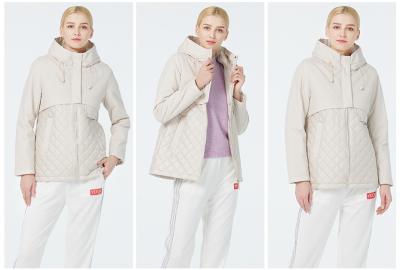 China ICEBERA GWC3651I Women's Spring Autumn Coat with Windproof Hood - Size 42-50, Polyester Material, $30-32 per Piece for sale