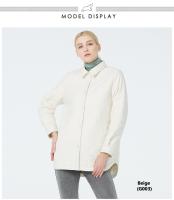China ICEBERA Women's Spring Autumn Coat - Polyester Filling, Sizes 42-50, Turn-Down Collar Design for sale