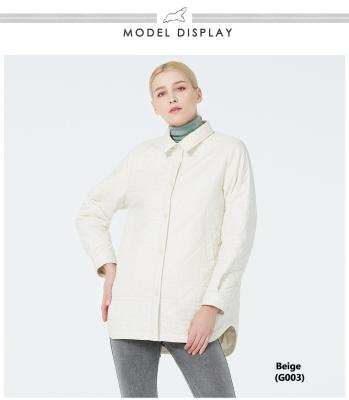 China ICEBERA Women's Spring Autumn Coat - Polyester Filling, Sizes 42-50, Turn-Down Collar Design for sale