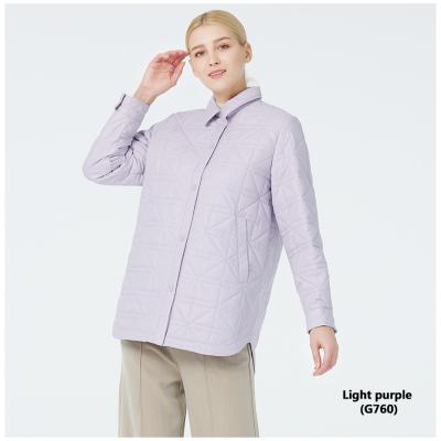 China Lightweight Cotton Shirt Jacket with 78-84cm Length and 104-120cm Bust Range in 5 Sizes for sale