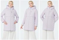 China Women's Lightweight Padded Jacket with Wide Hood Double Zipper Size 42-50 for sale