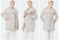 China Women's Loose Design Large Lapel Demiseason Coat - Petite Sizes 42-50, Machine Washable Jacket with 82-88cm Length for sale