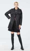 China Women's Demiseason Coat with Belt - Sizes 42-50, 98-114cm Bust, Loose Fit Casual Jacket for sale