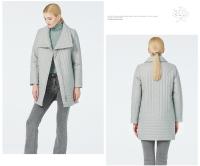 China Women's Demiseason Coat with Down Filling and Belt Closure - Mid-Length Design in Sizes 42-50 for Autumn/Winter/Spring for sale