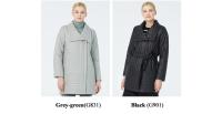 China Women's Demiseason Coat with Belt - Sizes 42-50, 98-114cm Bust, Loose Fit Casual Jacket for sale