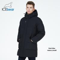 China Men's Business Winter Down Jacket Windproof Warm Coat Size 46-54 Black Dark Blue for sale