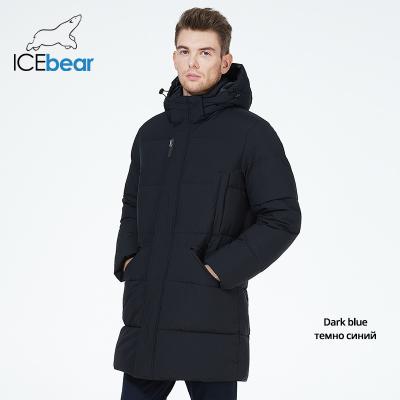 China Men's Business Winter Down Jacket Windproof Warm Coat Size 46-54 Black Dark Blue for sale