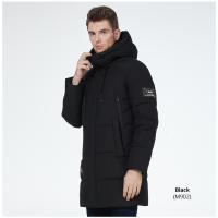 China Men's Heavy Winter Coat with Knitted Cuffs - 88.5-94.5cm Length, 118-134cm Bust, Oxford Fabric for sale