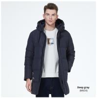 China Men's Heavy Winter Coat with Knitted Cuffs - 88.5-94.5cm Length, 118-134cm Bust, Oxford Fabric for sale