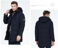 China Men's Medium Length Winter Jacket 88.5-94.5cm Oxford Fabric with 4 Pockets for Big & Tall Sizes 46-54 for sale