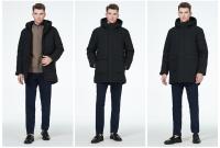 China Parker Style Men's Winter Coat - 6 Pocket Design, 88.5-94.5cm Length, Windproof Polyester Jacket for sale