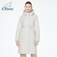 China Women's Slim Long Down Jacket 98-104cm Length Winter Padded Coat with Belt in Sizes 44-52 for sale