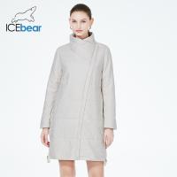 China Knee Length Long Down Jacket for Women - 87-93cm Length with Oblique Flap Design and Embellished Letter Webbing for sale