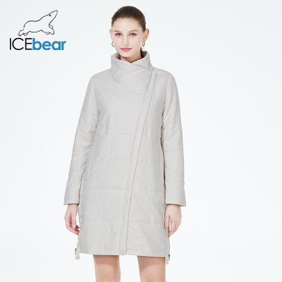 China Knee Length Long Down Jacket for Women - 87-93cm Length with Oblique Flap Design and Embellished Letter Webbing for sale