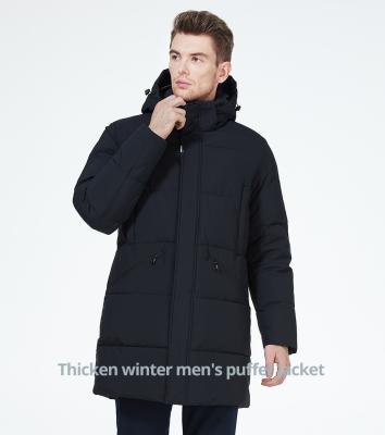 China Business Style Men's Winter Coat - Waterproof Down Jacket with 4 Pockets in Sizes 46-56 cm for sale