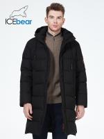 China ICEBERA MWD3479I Men's Winter Coat - 100cm Length Windproof Waterproof Jacket with Multiple Pockets for sale