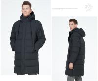 China Windproof Waterproof Men's Winter Parka Coat 100-105cm Length in Sizes 48-56 for Cold Weather Protection for sale
