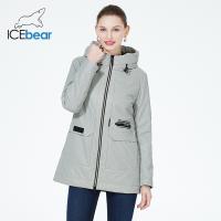China Women's Waterproof Windbreaker Coat Zippered Waist Slimming Fit Spring Autumn Sizes 42-50 for sale