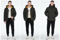 China ICEBERA Men Winter Coat Stand Collar Zipper Closure Polyester Jacket Sizes 48-56 for sale
