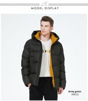 China ICEBERA Men Winter Coat Stand Collar Zipper Closure Polyester Jacket Sizes 48-56 for sale