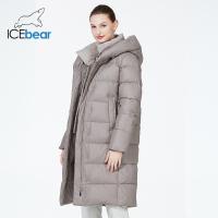 China Women's Winter Jacket with Inner Flap 100-107cm Length in Light Coffee and Black Colors for sale