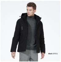 China ICEBERA Bio Down Man Coat with Hood - Sizes 46-54, High Warmth Insulation, Multiple Zipper Pockets for sale