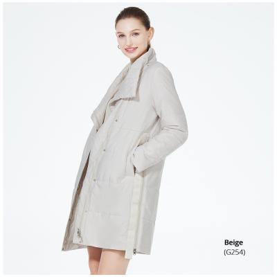China Icebear 3671 Women's Winter Coat with Polyester Filling - Sizes 42-50, Knee-Length Design for sale