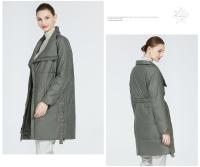 China Women's Demiseason Coat with 87-93 cm Length and 36.5-42.5 cm Adjustable Sleeves in Black, Green, Beige for sale