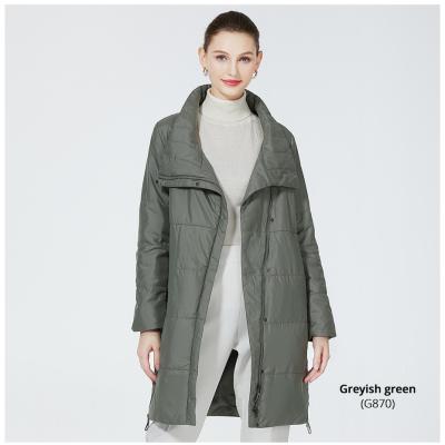 China Women's Demiseason Coat with 87-93 cm Length and 36.5-42.5 cm Adjustable Sleeves in Black, Green, Beige for sale