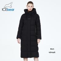 China 115cm Long Down Jacket with Hood - Winter Cotton Coat for Women in Sizes 42-52 with 110-122cm Bust for sale