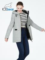 China ICEBERA Women's Waterproof Windbreaker Coat Spring Autumn Slim Fit Zippered Waist Sizes 42-50 for sale
