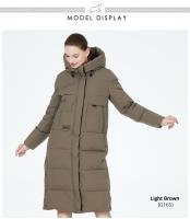 China ICEBERA GWD3802I Women's Long Winter Down Coat with 65cm Sleeve Length and 41.5cm Shoulder in Size L/46 for sale