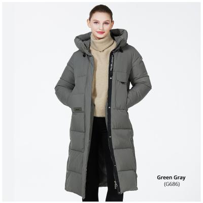 China ICEBERA GWD3802I Women's Winter Coat - 108-114cm Length, 39.5-42.5cm Shoulder, Machine Washable Down Jacket for sale