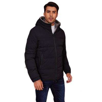 China Men's Reversible Faux Fur Winter Jacket Down Cotton Filled Windproof Waterproof 2-in-1 Coat for sale