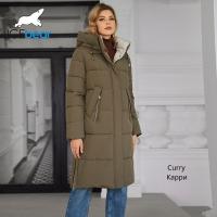 China Classic Contrast Color Medium Length Thickened Down Cotton Jacket - 42-50 Size Range, 5 Color Options for sale