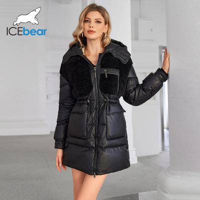 China Real Fox Fur Collar Winter Jacket with Hood - Size 42-50 in 5 Colors - Thickened Down/Cotton Blend for sale