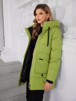 China Women's Waterproof Windproof Bio-Down Jacket with Hood - Mid-Length Coat in Sizes 42-50 with 6 Color Options for sale