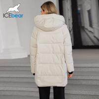 China Black Down Jacket With Hood Womens Stand Up Collar for sale