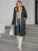 China ICEBERA Bio Fluff Woman Coat Long Down Jacket Size 42-50 Machine Washable Winter for sale