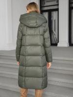 China ICEBERA Women Long Hooded Down Jacket Polyester Filling Sizes 42-50 Winter Coat for sale