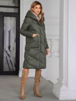 China ICEBERA Women Long Hooded Down Jacket Polyester Filling Sizes 42-50 Winter Coat for sale