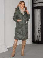 China ICEBERA Women Long Hooded Down Jacket Polyester Filling Sizes 42-50 Winter Coat for sale