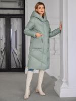 China ICEBERA Bio Fluff Woman Coat Detachable Lining Thickened Down Jacket Long Winter Coat Sizes 42-50 for sale