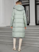 China ICEBERA Bio Fluff Woman Coat Detachable Lining Thickened Down Jacket Long Winter Coat Sizes 42-50 for sale