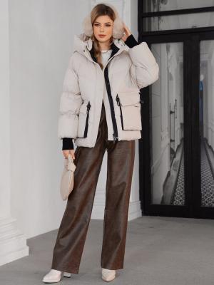 China Thickened Down Filling Women's Oversize Coat Casual Style Bright Colors 42-50 Size Winter Warm for sale
