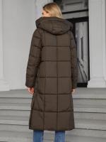 China Women Self Heating Long Winter Jacket Loose Style Cotton Down Coat Size 42-50 for sale